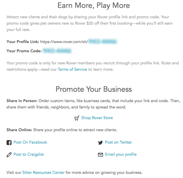 How can I promote my business to others outside of Rover? – Help Center